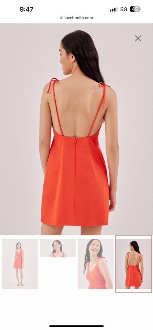 Brand New Love Bonito Vermillion Dress, Women's Fashion, Dresses & Sets ...
