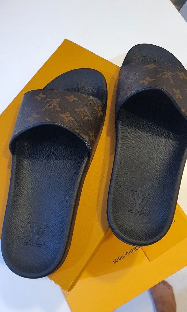 LV slides, Men's Fashion, Footwear, Flipflops and Slides on Carousell