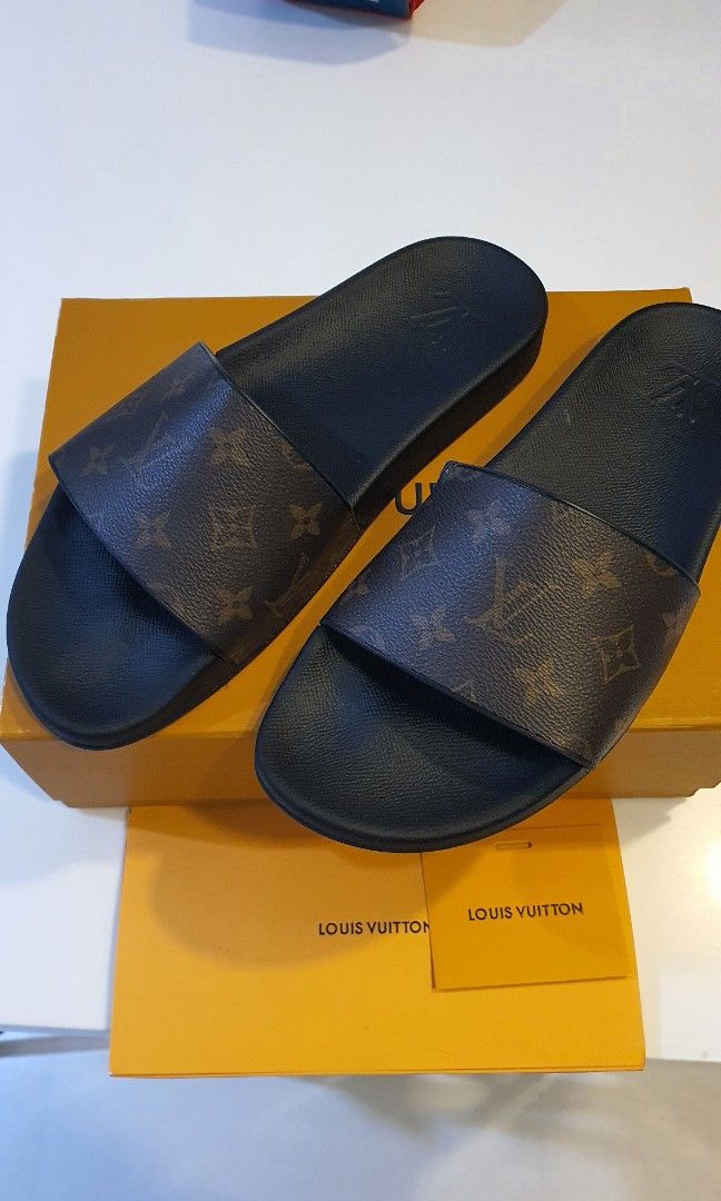 LV slides, Men's Fashion, Footwear, Flipflops and Slides on Carousell