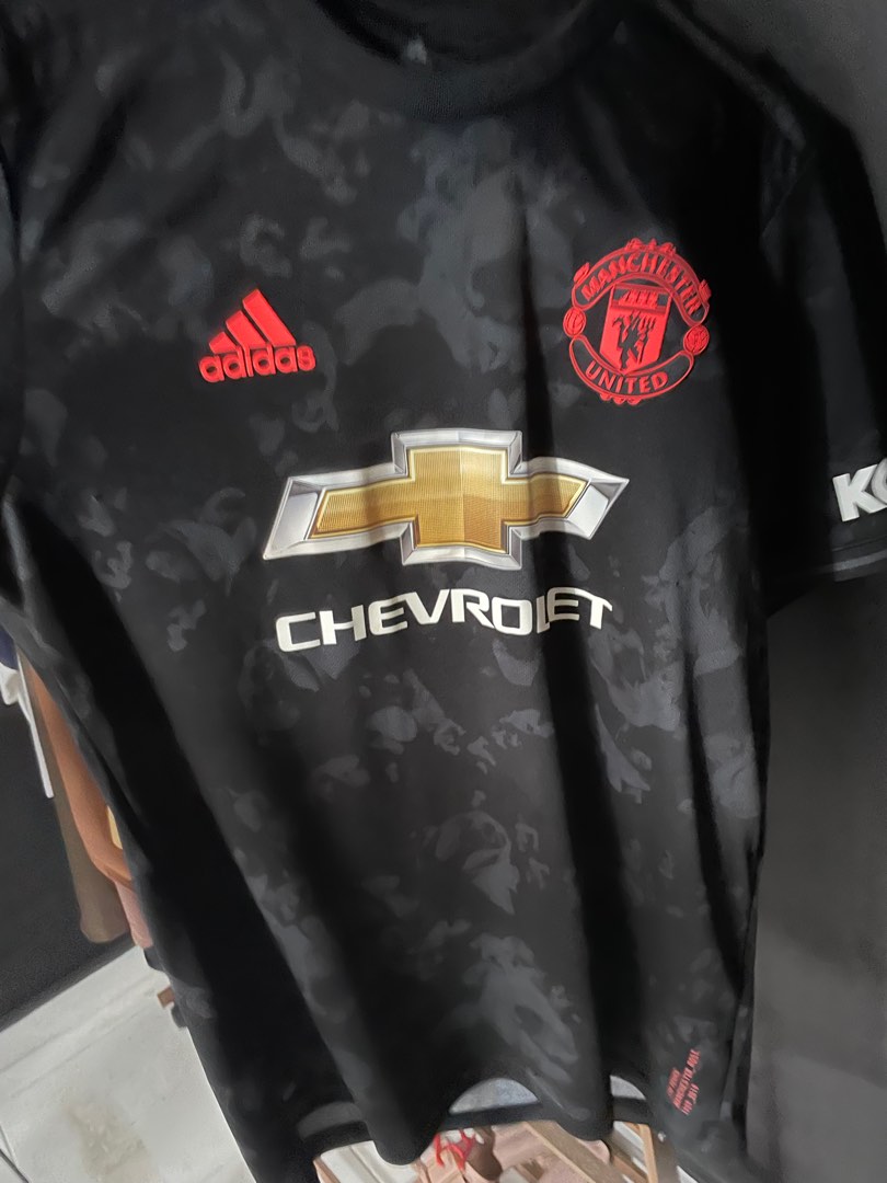 Manchester United Alternate Kit Black Edition Player, Men's Fashion ...