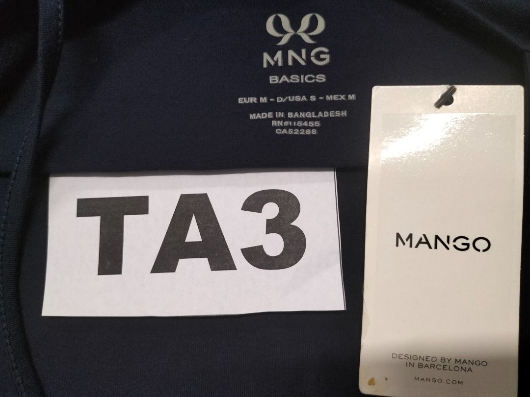 Mango Basics Dark Blue Sando, Women's Fashion, Tops, Others Tops on ...