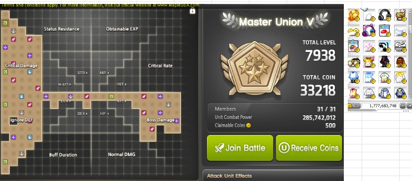 MapleSEA 256 Aqulia Account | 7938 Union, Video Gaming, Video Games ...