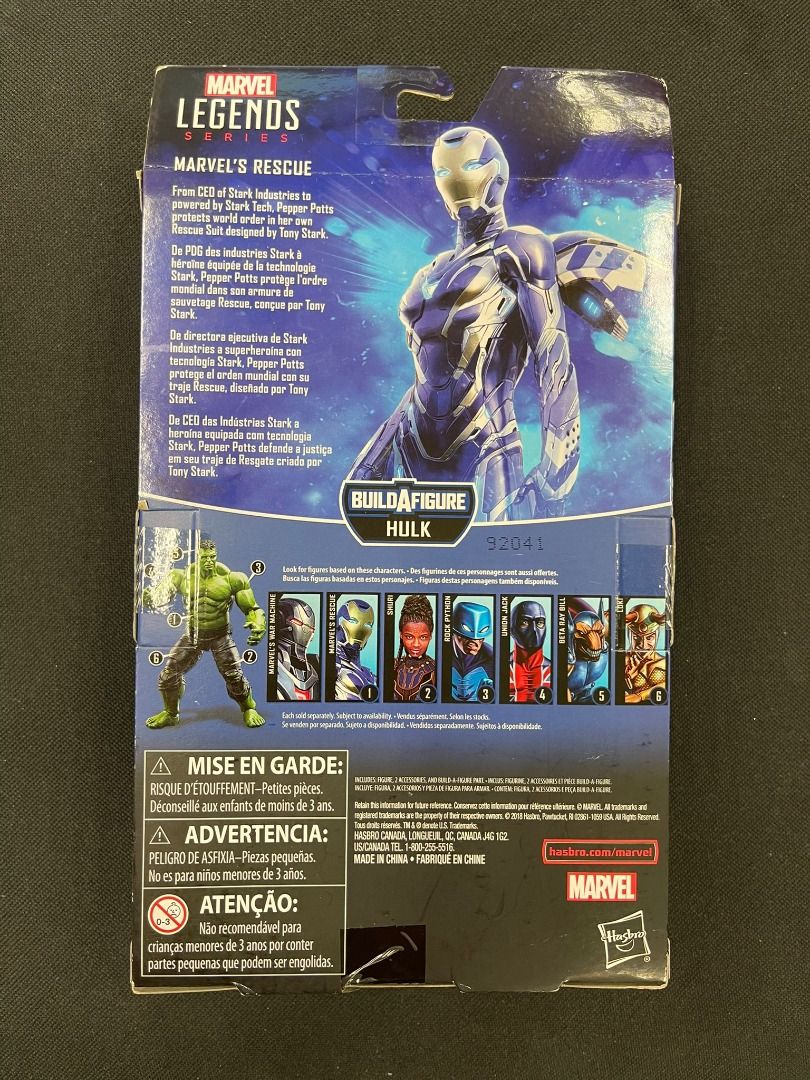 Marvel Legends - Marvel's Rescue - Avengers Endgame Marvel Legends Hulk ...