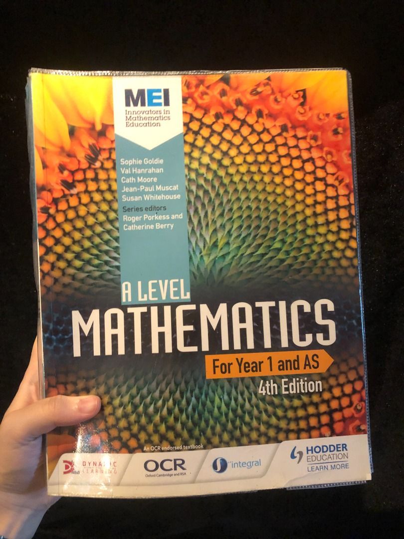 MEI A Level Mathematics For Year 1&2 and AS 4th Edition, 興趣及遊戲, 書本 & 文具 ...