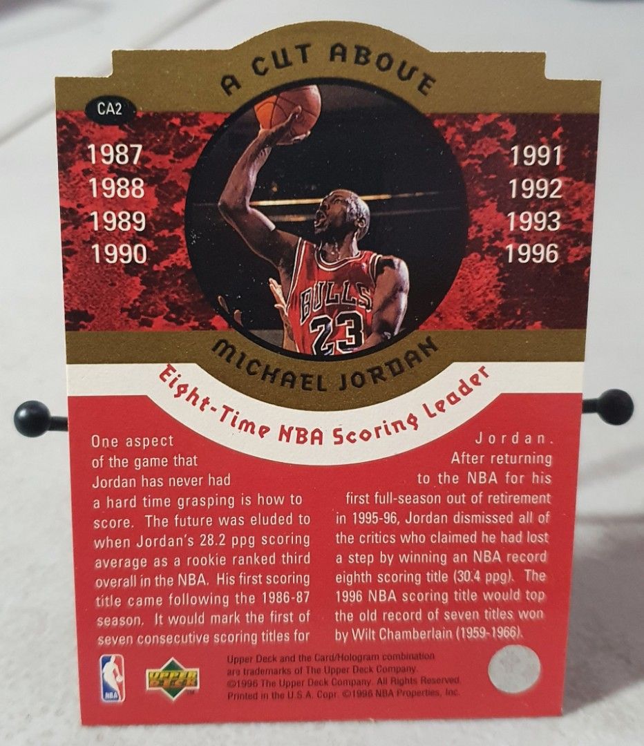 Michael Jordan A cut Above CA2, Hobbies & Toys, Memorabilia ...