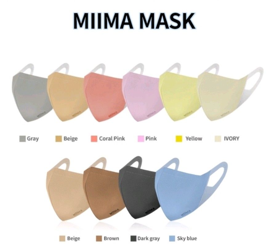 KF94 Miima Masks Individual packaging, Health & Nutrition, Face Masks ...
