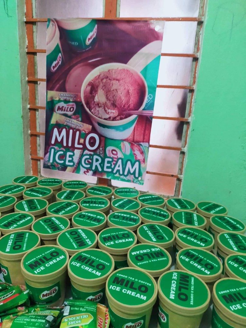 Milo Ice Cream, Food & Drinks, Chilled & Frozen Food on Carousell