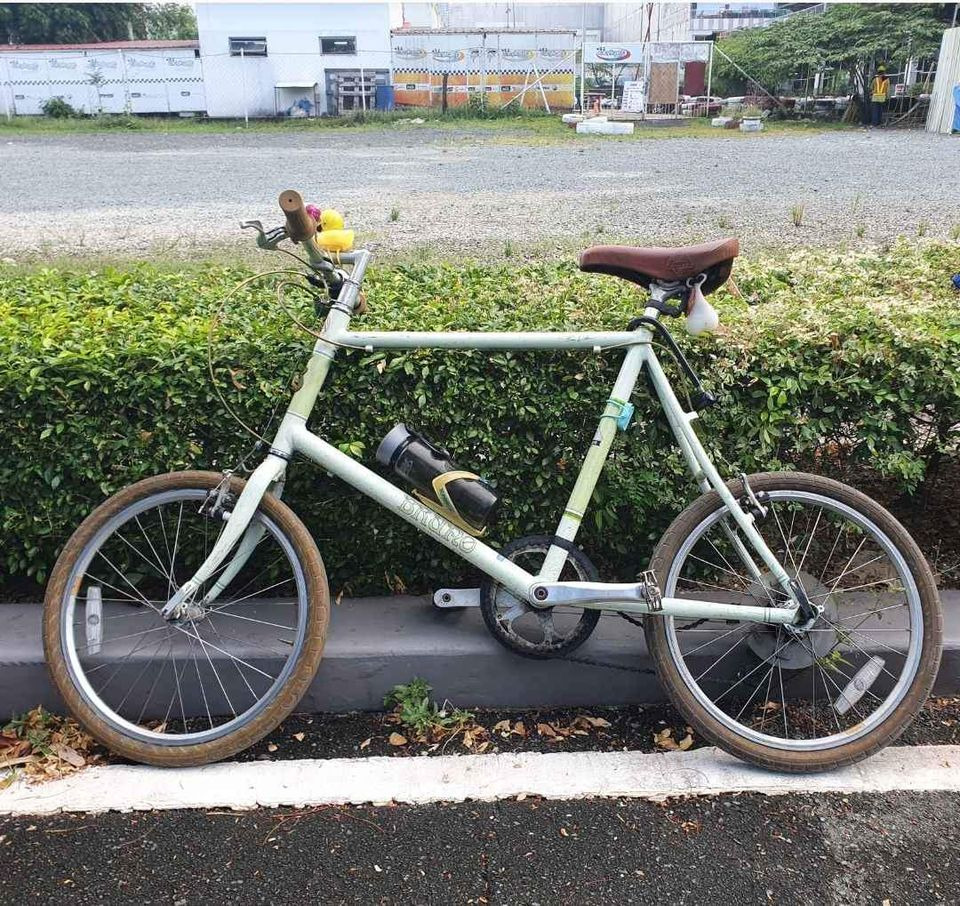 Mini Velo BRUNO flat in Ash green. Made in Japan. ALLOY, Sports ...