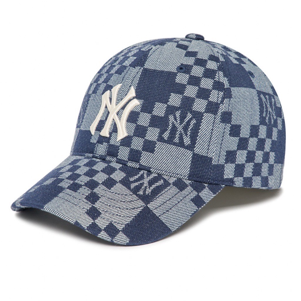 MLB Checkerboard Denim Ball Cap, Men's Fashion, Watches & Accessories ...