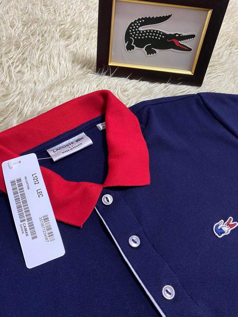 MODEL SERIES : LACOSTE TRI-COLORS POLO SHIRT FOR MEN, Men's Fashion ...