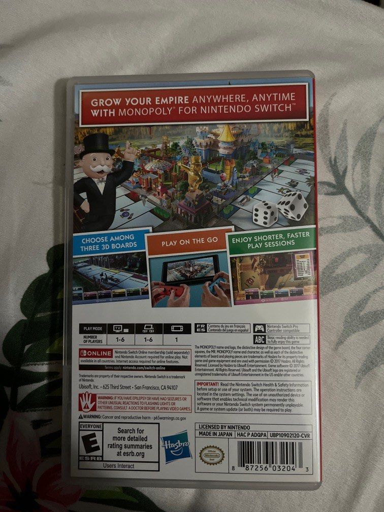 MONOPOLY for Nintendo Switch, Video Gaming, Video Games, Nintendo on Carousell