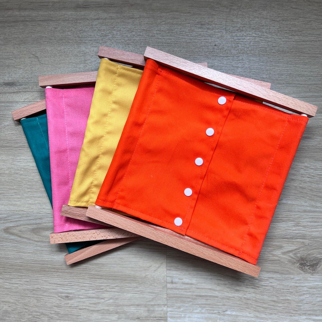 Montessori dressing frame (set of 4), Babies & Kids, Infant Playtime on ...