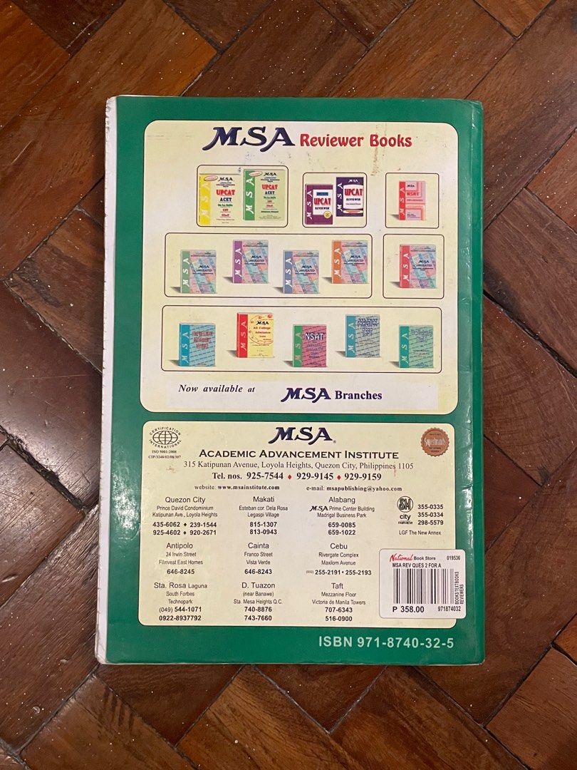 MSA College Entrance Tests Reviewer Books, Hobbies & Toys, Books ...