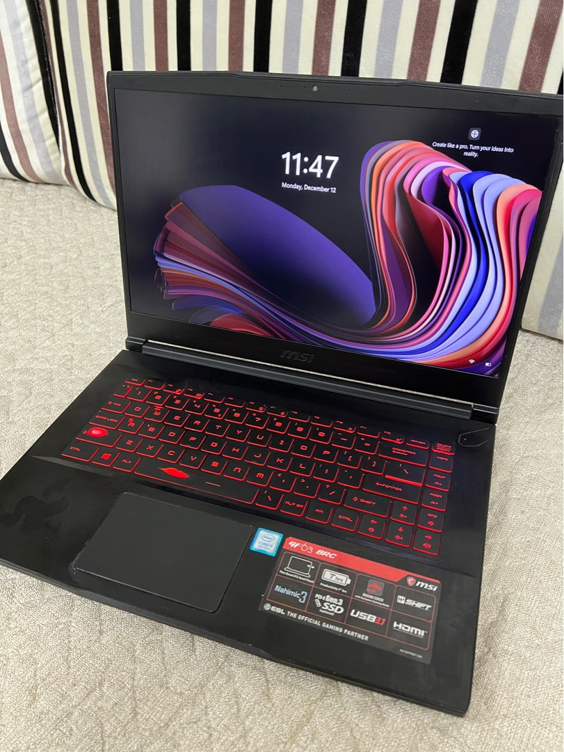 MSI GF63 8RC 629MY - Gaming Laptop with Razer Mouse, Computers & Tech ...