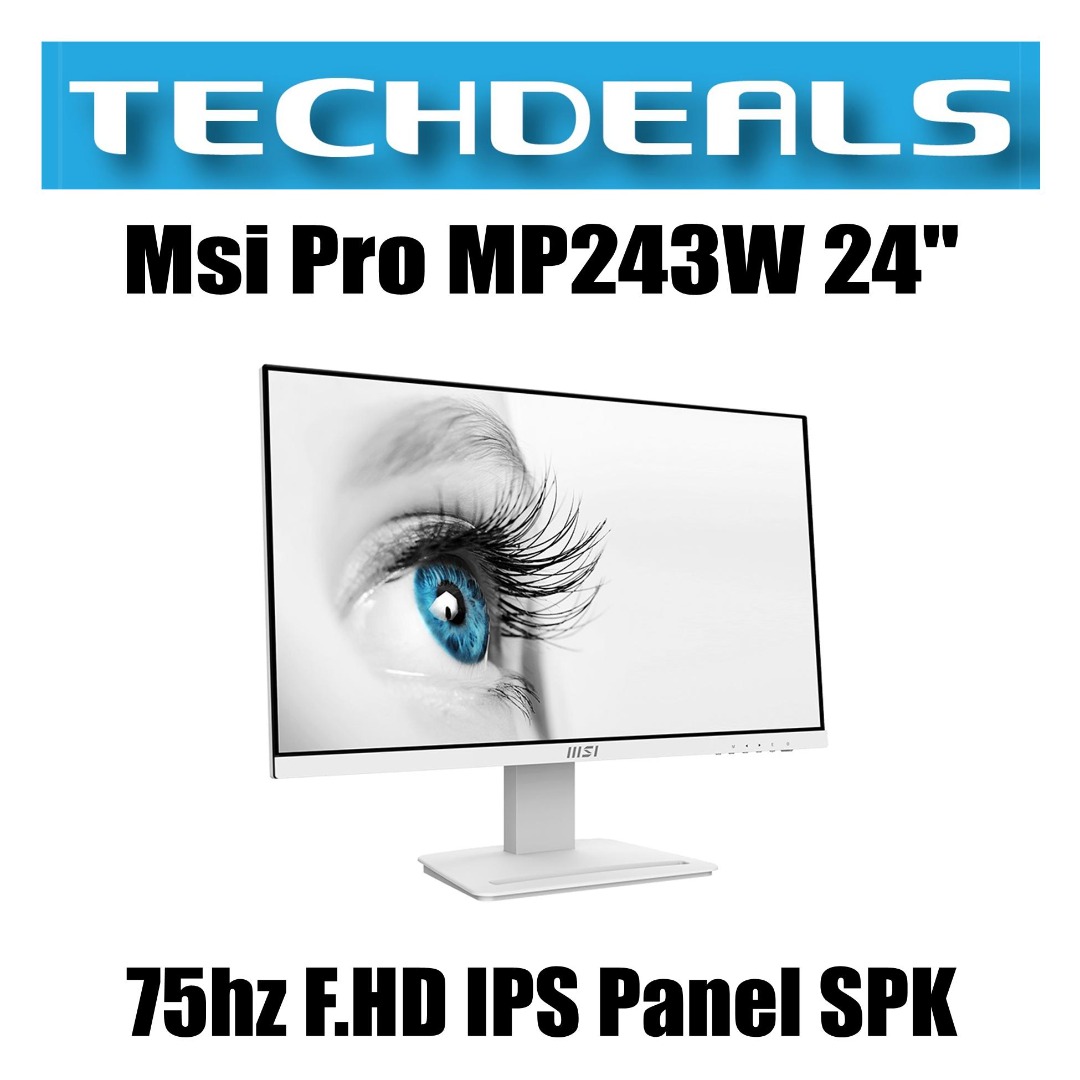 Msi Pro MP243W 24" 75hz F.HD IPS Panel SPK, Computers & Tech, Parts & Accessories, Monitor ...