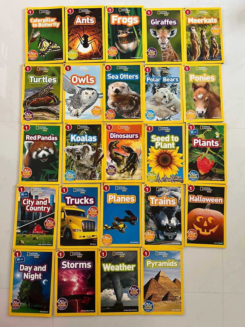National Geographic Kids Level 1 Full Set 24 books, Hobbies & Toys ...