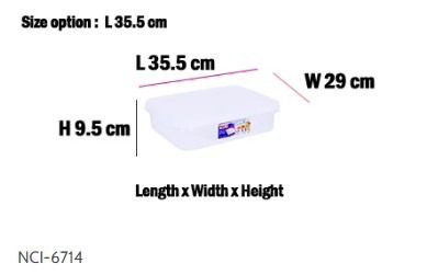 NCI Transparent Multipurpose Storage / Food / Plastic Box / Container ...