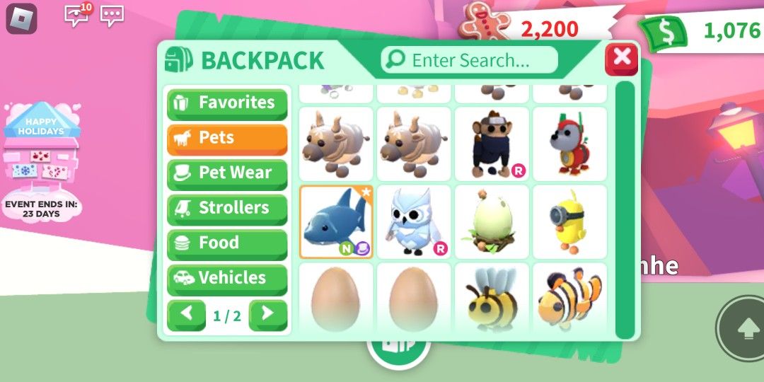 Neon shark adopt me, Video Gaming, Gaming Accessories, In-Game Products ...