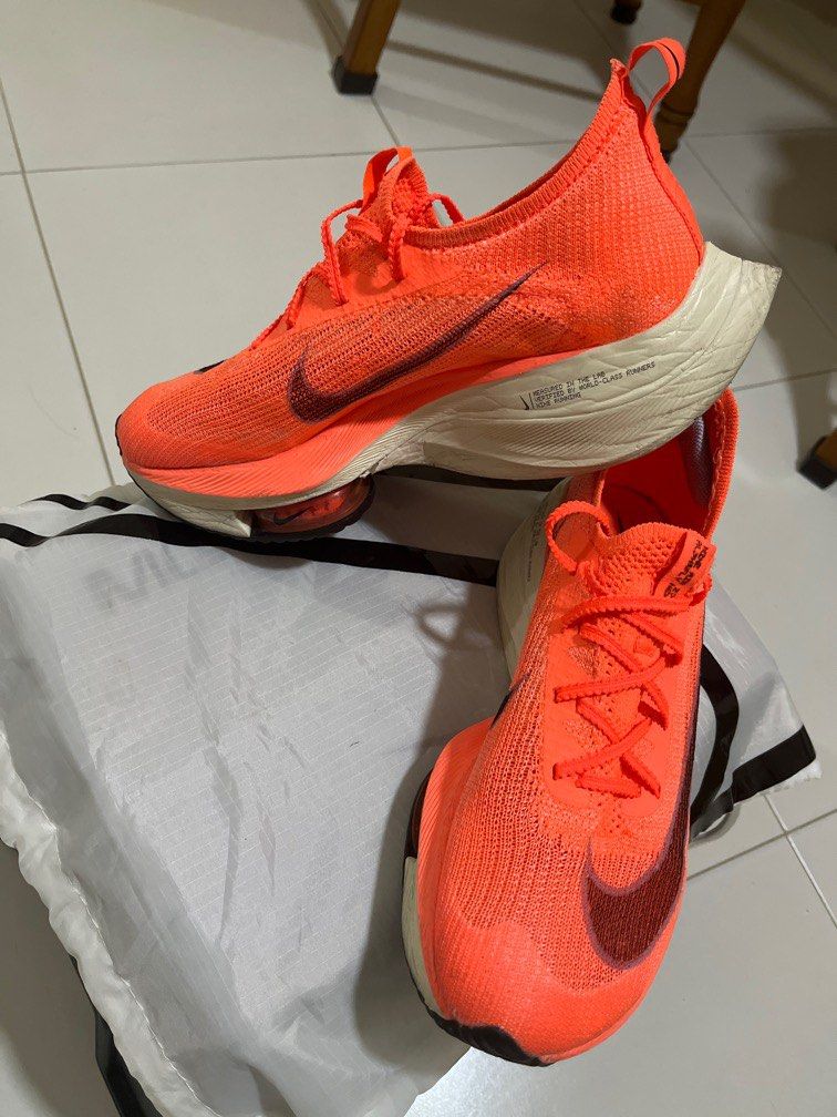 NIKE AIR ZOOM ALPHAFLY NEXT% 'BRIGHT ORANGE', Men's Fashion, Footwear ...