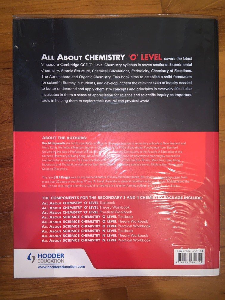 O Level All About Chemistry Textbook, Hobbies & Toys, Books & Magazines ...