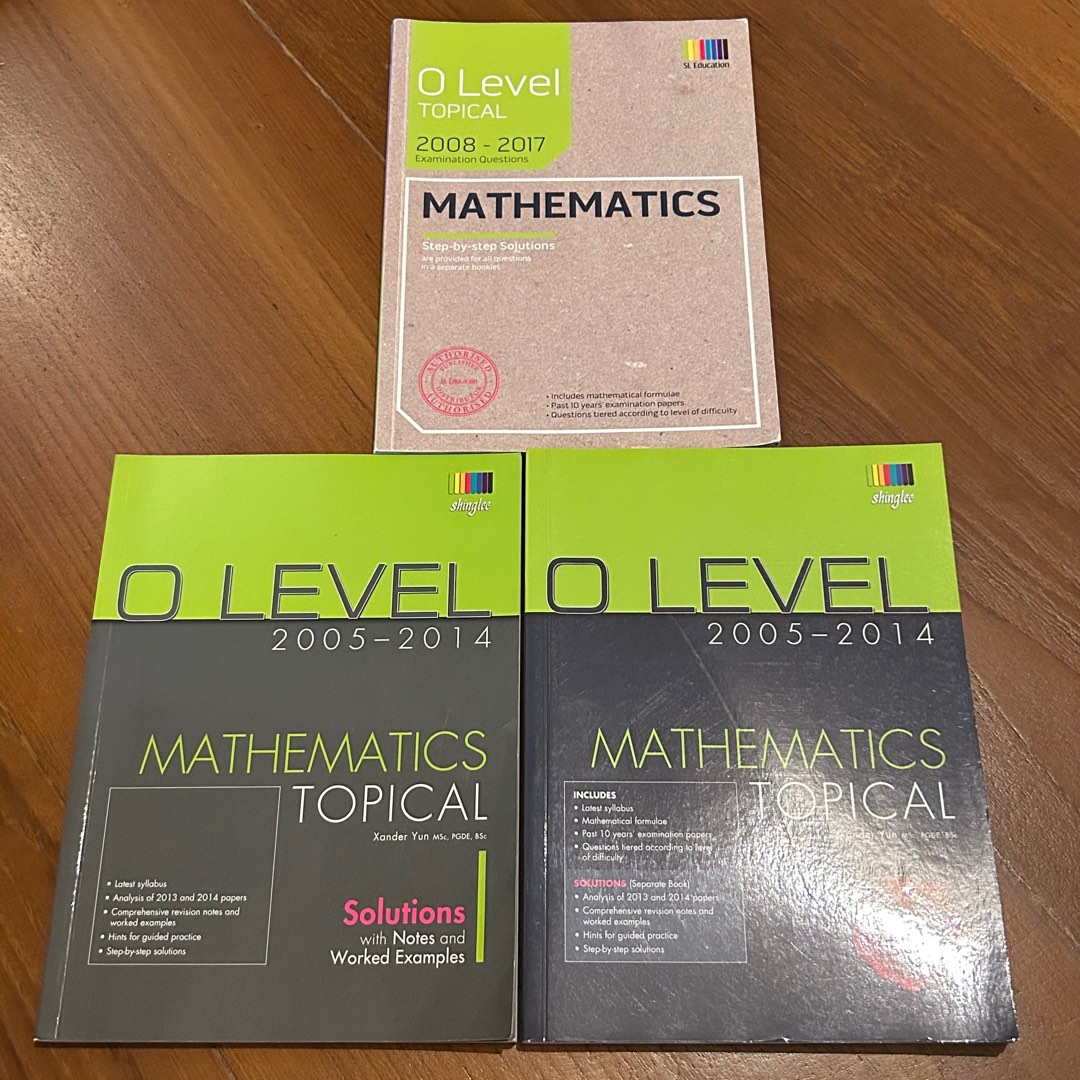 O LEVEL MATHEMATICS RESOURCES, Hobbies & Toys, Books & Magazines ...