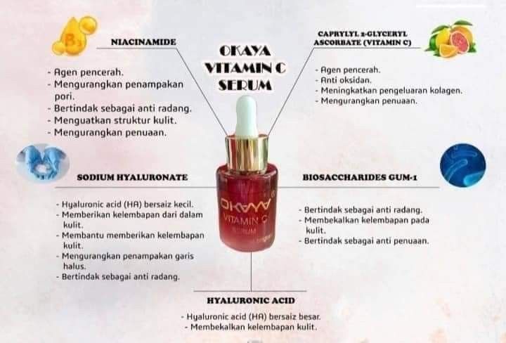 Okaya cosmetics vitamin C Serum, Beauty & Personal Care, Face, Face ...