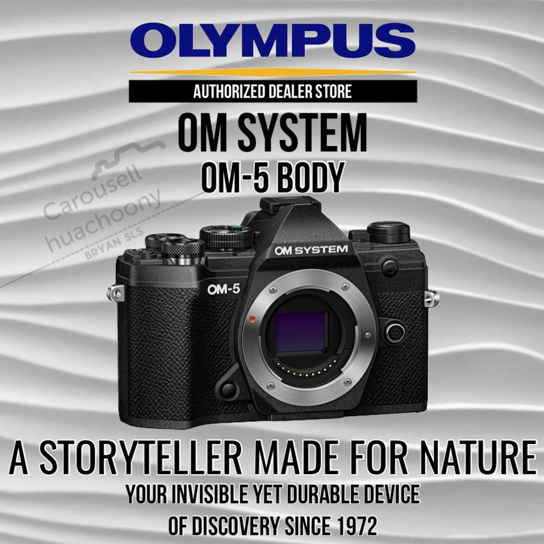 OLYMPUS OM-5 body / OM5 body, Photography, Cameras on Carousell