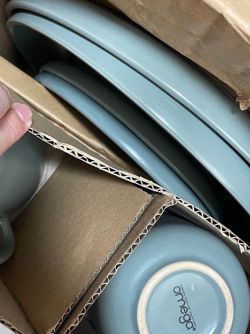 Omega Stoneware Dinner Set Misty, Furniture & Home Living, Kitchenware ...