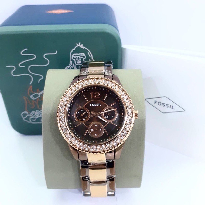 Original 100% Fossil Watch Women Es4079, Fesyen Wanita, Jam Tangan di ...