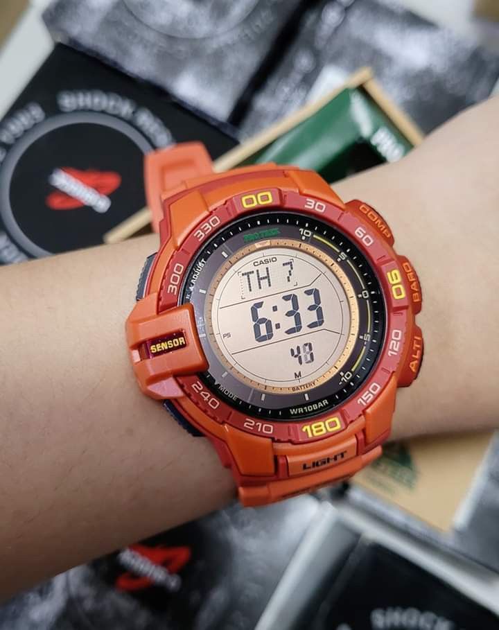 Original Casio ProTrek PRG2704ADR Toughsolar Compass, Altimeter ...