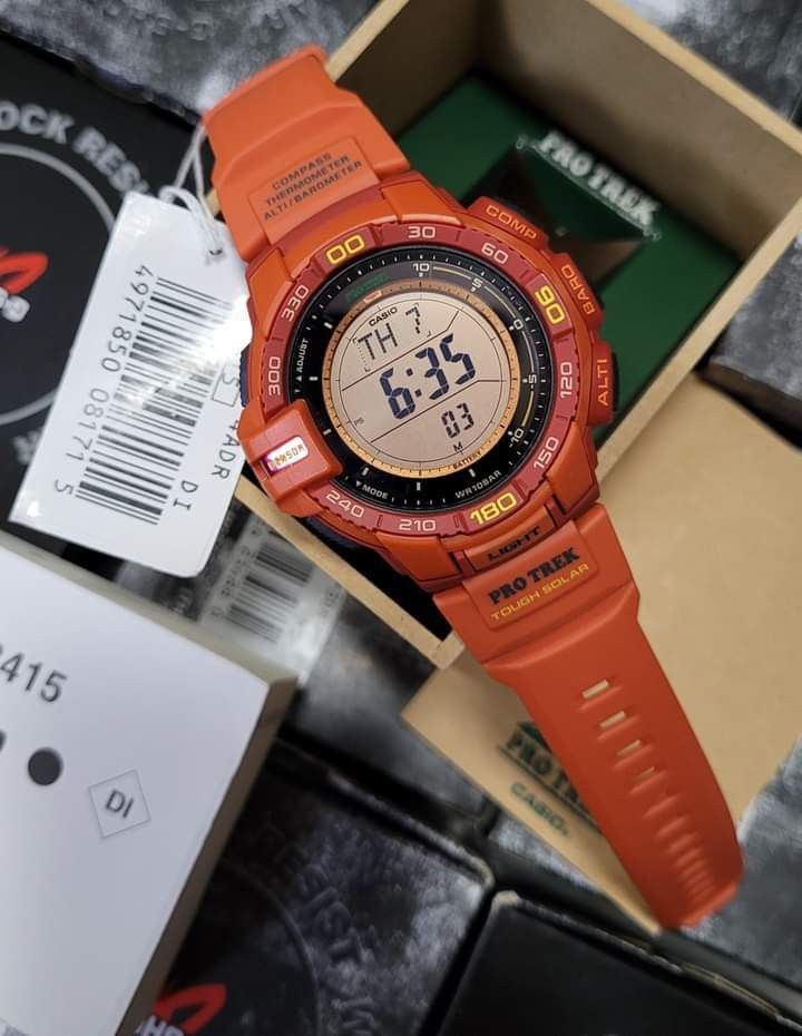 Original Casio ProTrek PRG2704ADR Toughsolar Compass, Altimeter ...