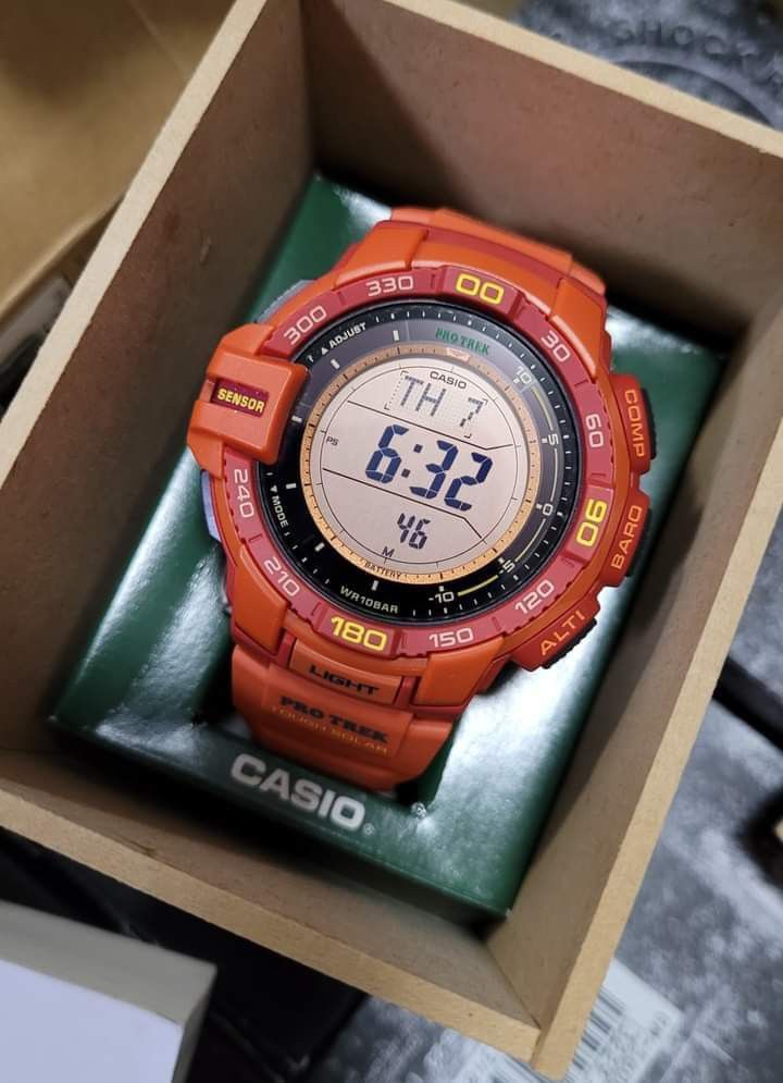 Original Casio ProTrek PRG2704ADR Toughsolar Compass, Altimeter ...