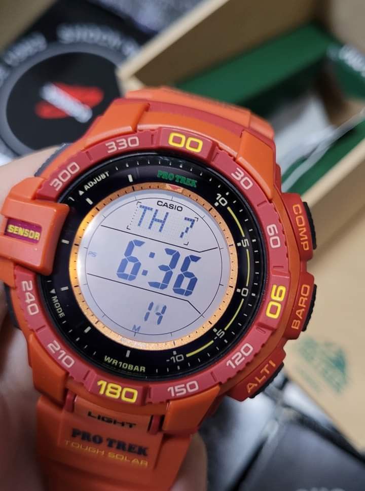 Original Casio ProTrek PRG2704ADR Toughsolar Compass, Altimeter ...