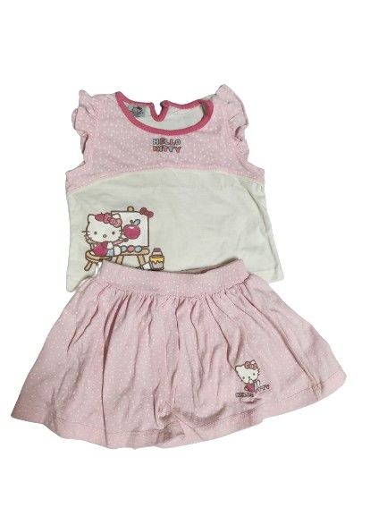 Original Hello Kitty Blouse and Skirt, Babies & Kids, Babies & Kids ...