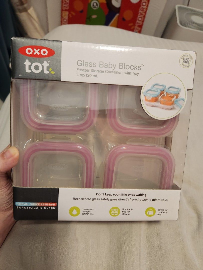 Oxo tot glass baby blocks, Babies & Kids, Nursing & Feeding, Weaning ...