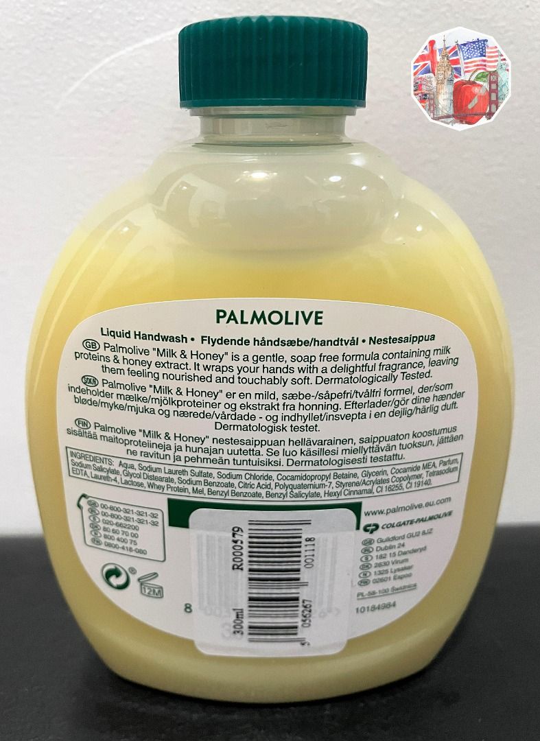 Palmolive Naturals Milk & Honey Liquid Handwash (no pump) 300mL, Beauty ...
