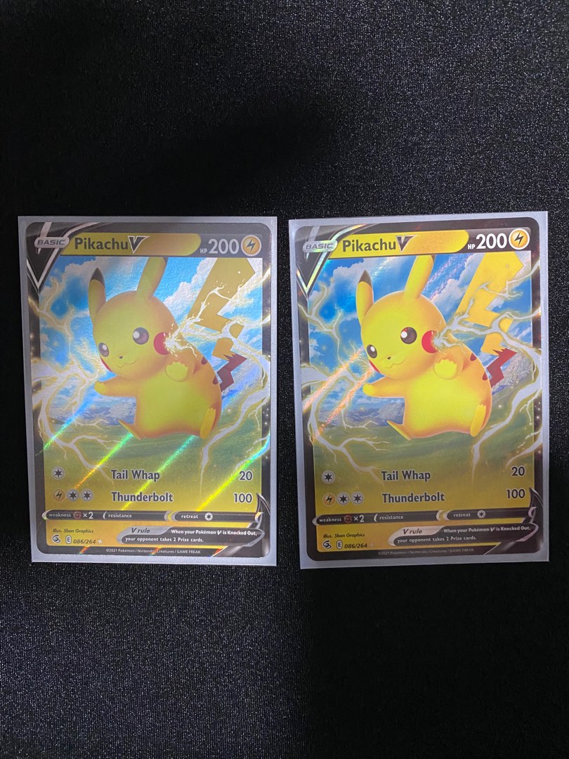 Pikachu V Fusion Strike Pokemon Card, Hobbies & Toys, Toys & Games on ...