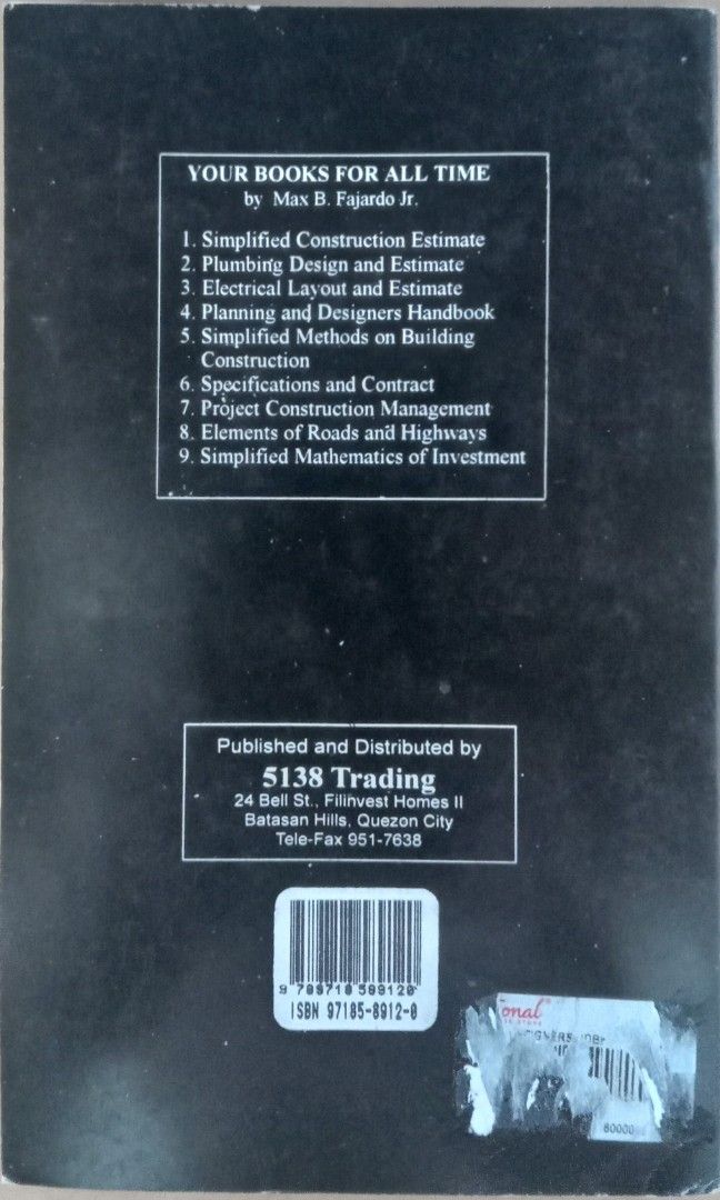 Planning and Designers Handbook by Max B. Fajardo Jr., Hobbies & Toys ...