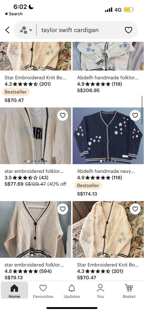 [PO] taylor swift knitted cardigan folklore evermore midnights fearless ...