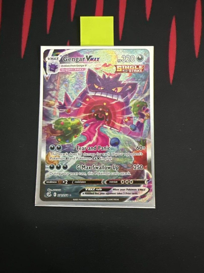 Pokémon TCG Gengar Vmax AA Card, Hobbies & Toys, Toys & Games on Carousell