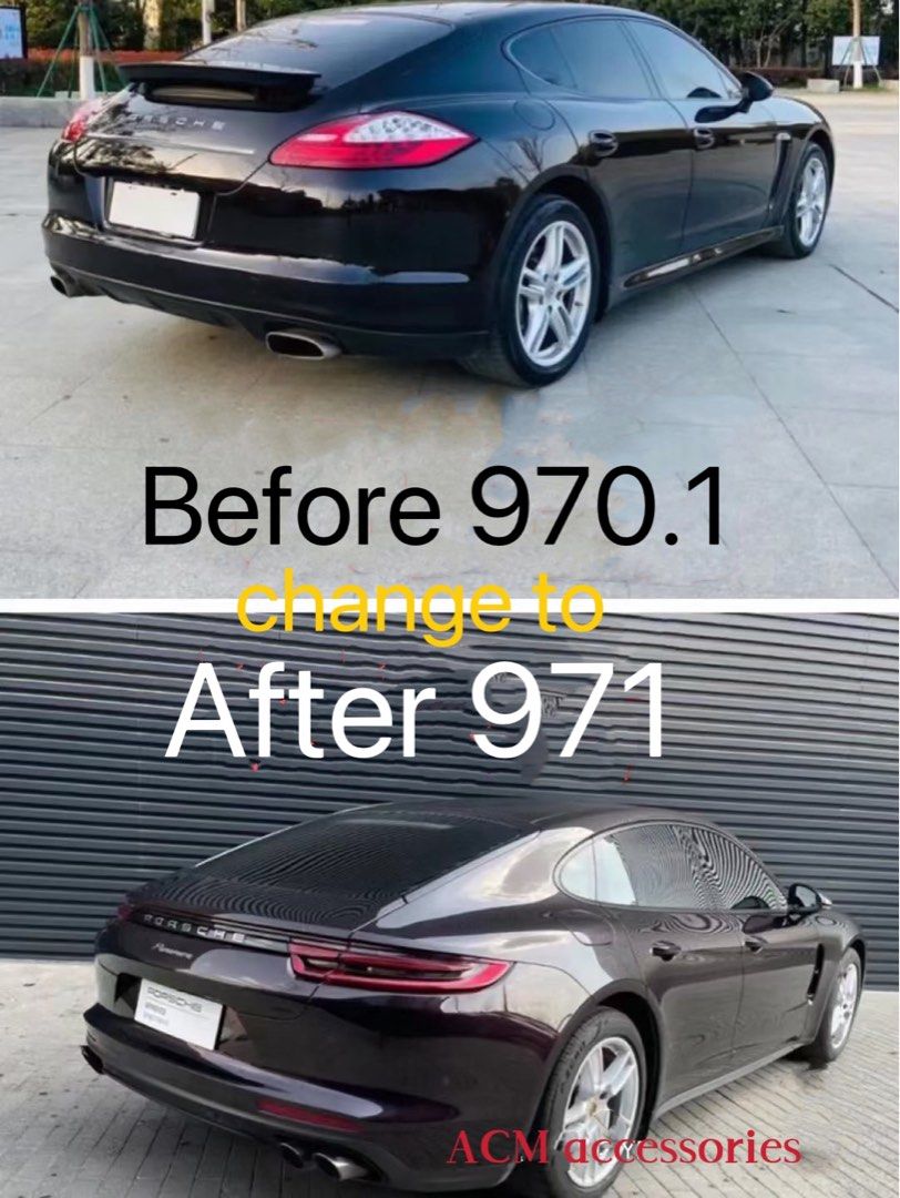 Porsche Panamera 970 change to New 971, Car Accessories, Accessories on Carousell