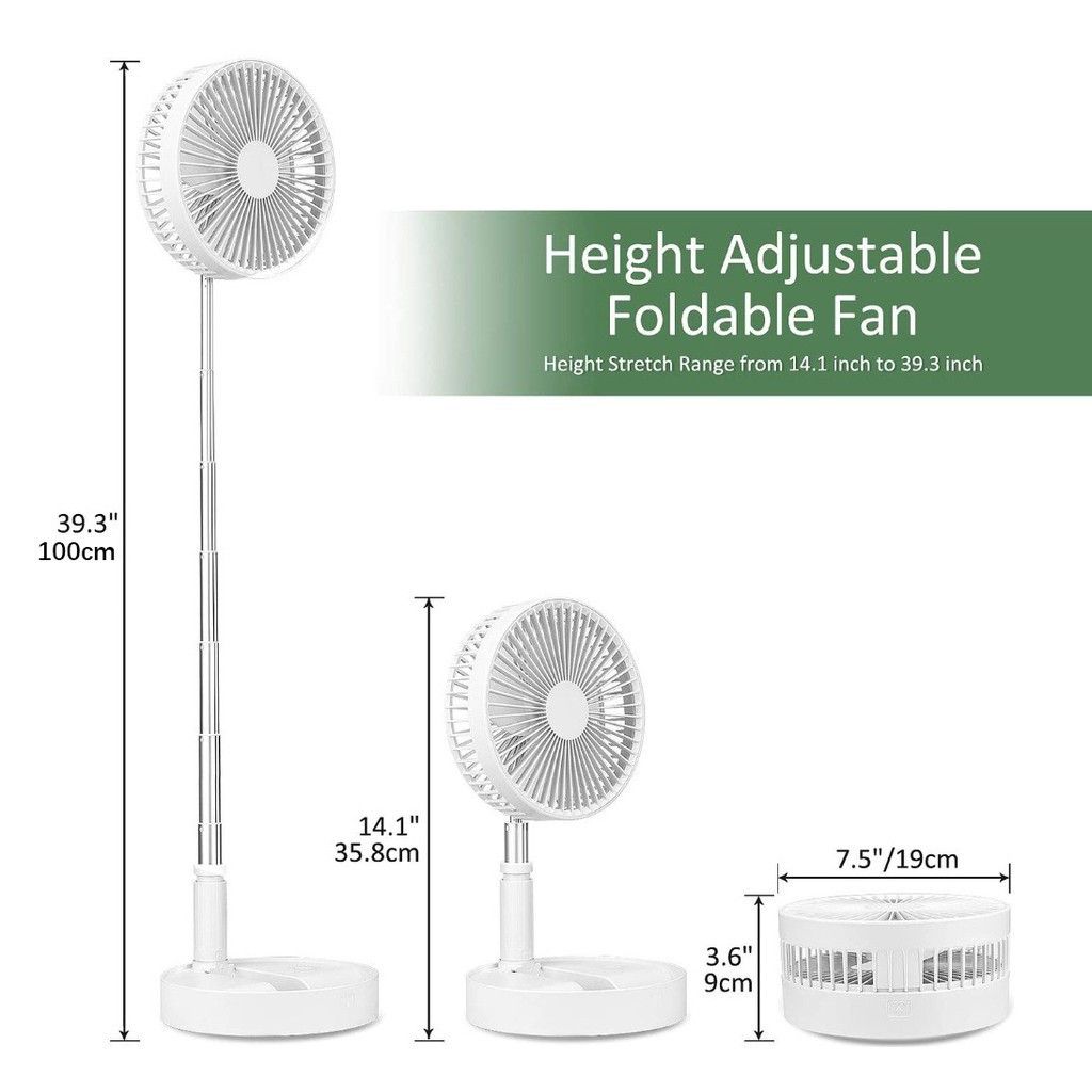 Mobile, Portable & Foldable Fan (battery operated, chargeable ...