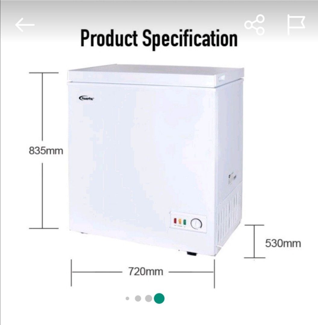 PowerPac Chiller and Freezer PPFZ150, TV & Home Appliances, Kitchen ...