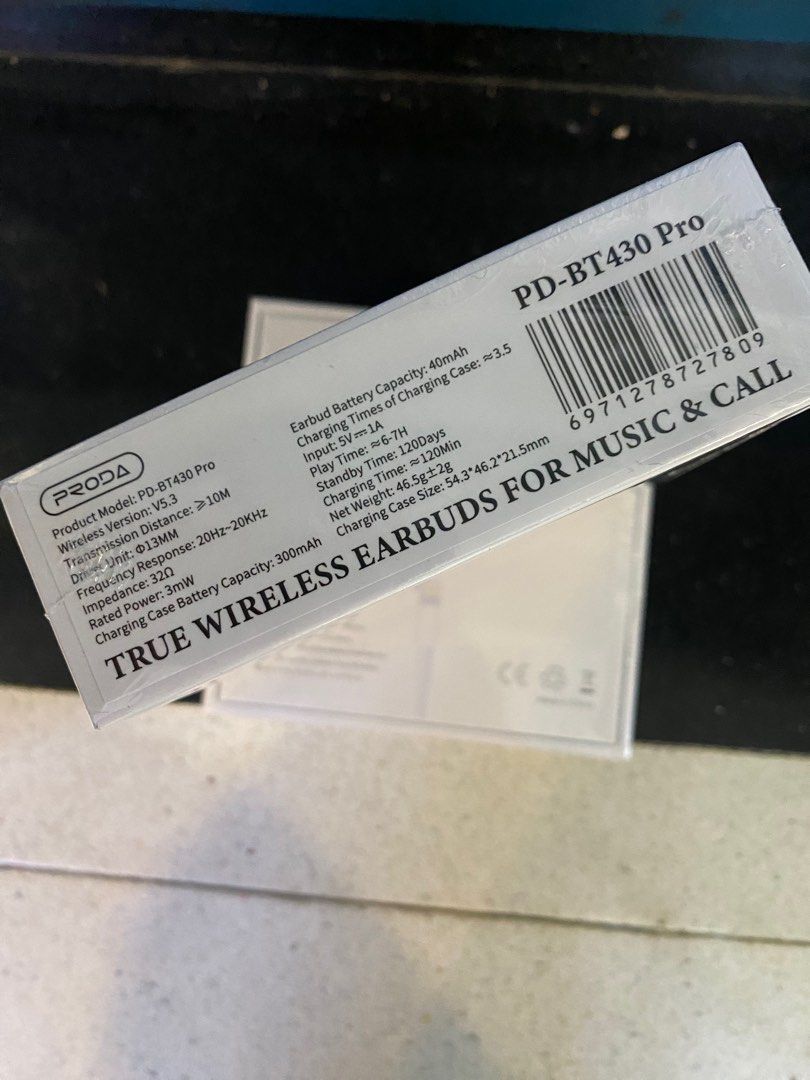Proda TRUE WIRELESS EARBUDS BT-430, 音響器材, 耳機 - Carousell