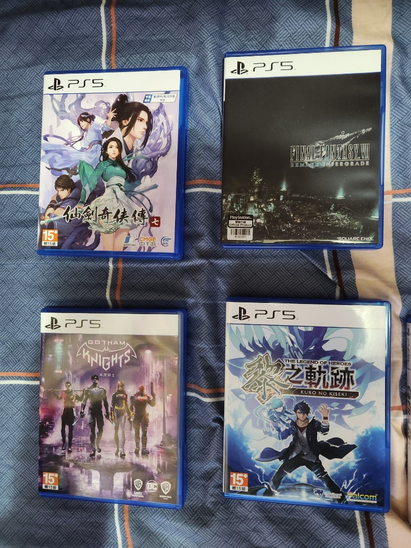 ps5 game FFVII remake intergrade $250 gotham knight $270, 電子遊戲, 電子遊戲 ...