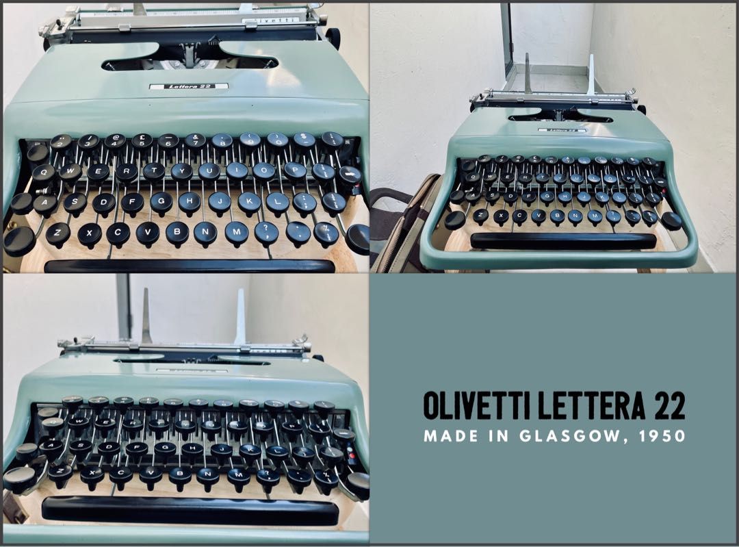 !RARE! Professionally restored 1950 Olivetti Lettera 22 typewriter, 興趣及 ...