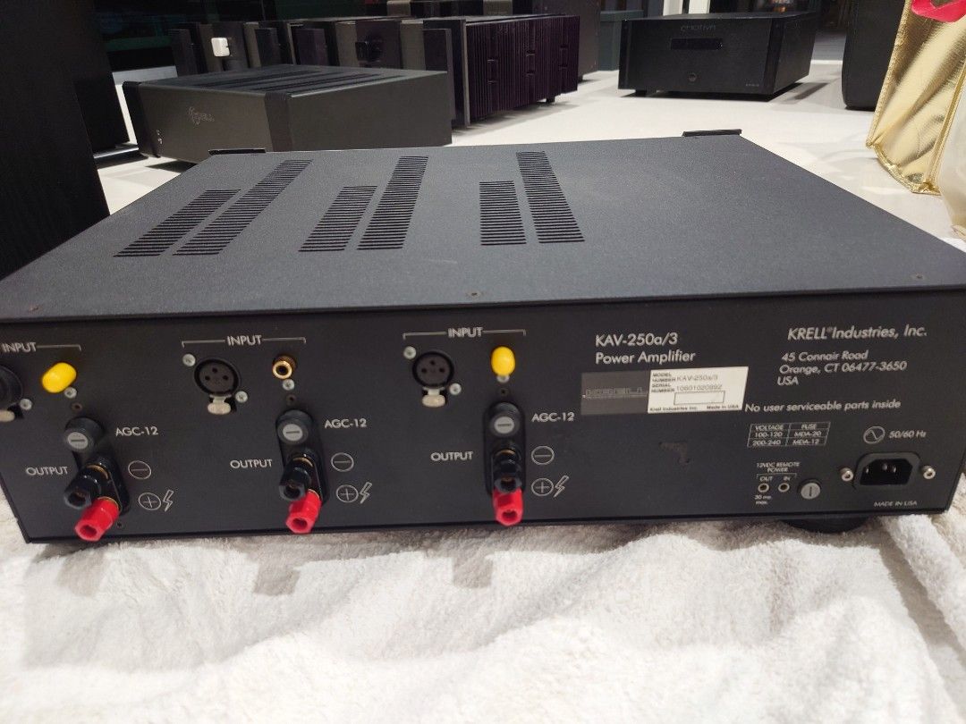 Krell KAV-250a/3 3 channel power amplifier, Audio, Soundbars, Speakers ...