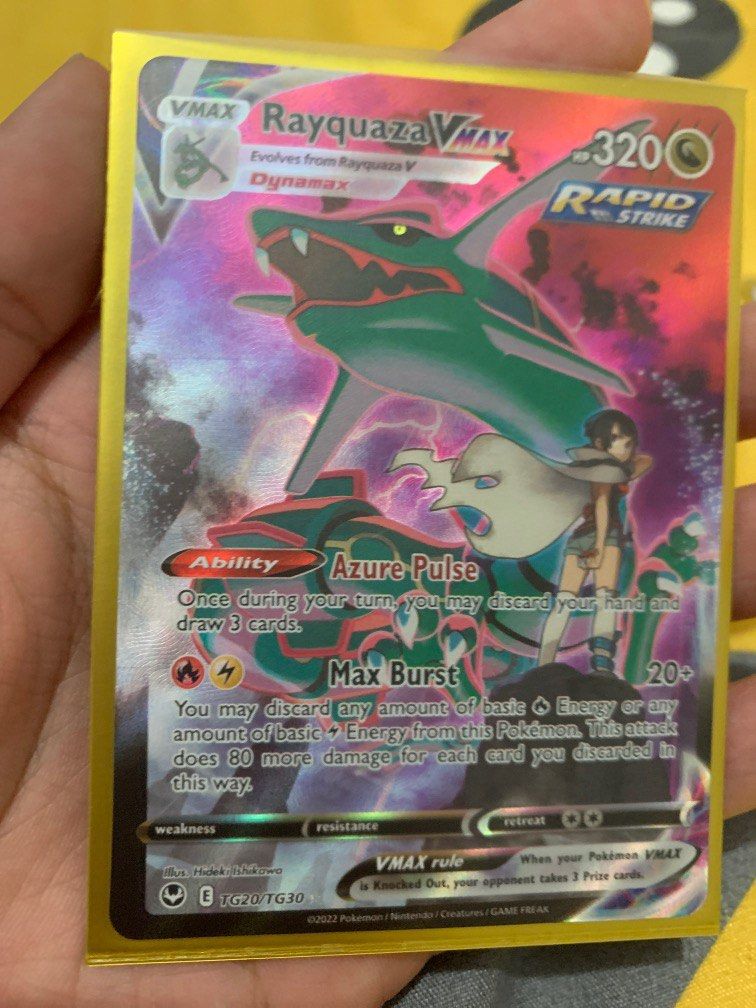 Rayquaza v max from silver tempest, Hobbies & Toys, Toys & Games on ...