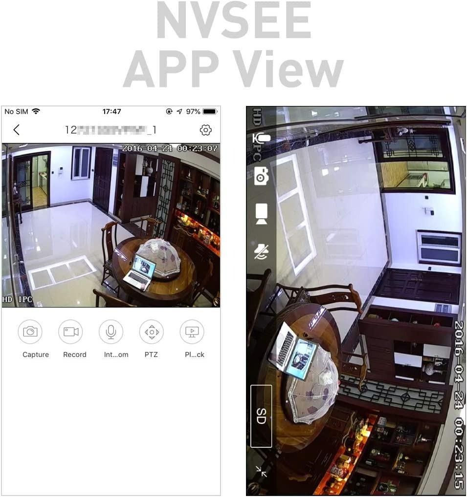 Revotech HD 3MP PIR IP Camera, Indoor Security Camera 3.7mm Pinhole ...