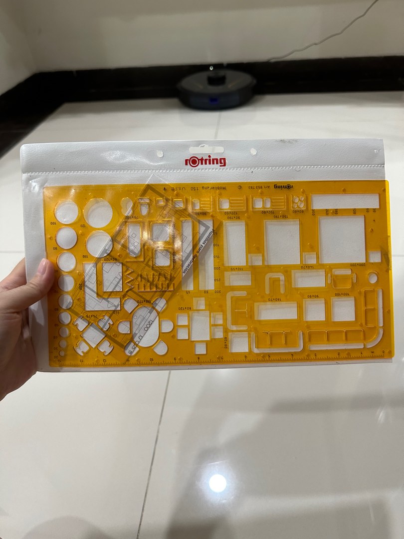 Rotring furniture template 1:50, Buku & Alat Tulis, Alat Tulis di Carousell